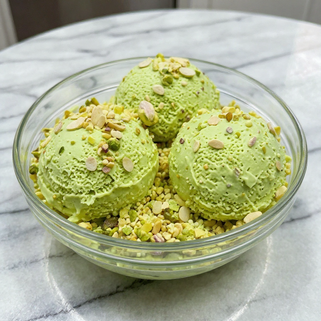 Pistachio Stracciatella Gelato | Easy Italian Dessert - ItalianCookies.com